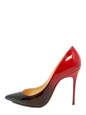 CHRISTIAN LOUBOUTIN Kate Ombré Patent-leather Heeled Pumps - Red