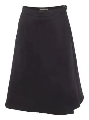 Sonia Rykiel Paris Wrap-style Jersey Midi Skirt - Blue