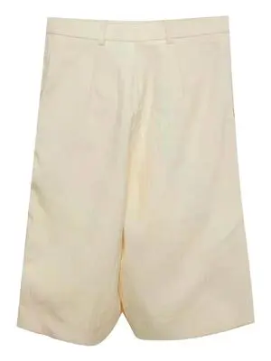Saint Laurent Striped Tailored Shorts - Neutrals