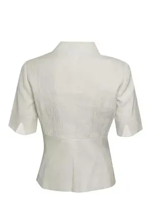 Max Mara Short Sleeve Panelled Top - Neutrals