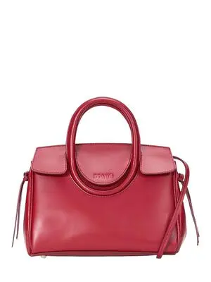 Staud Mini Maude Leather Carryall Bag - Rouge