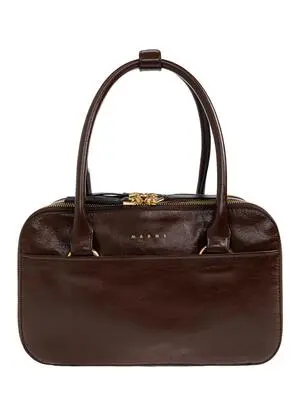Marni Boxyne' Top Handle Bag - Brown