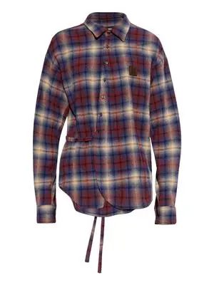 Dsquared2 Plaid Shirt With Tie Waist - Multicolour