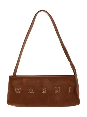 Marni Museo Bag In Suede - Brown