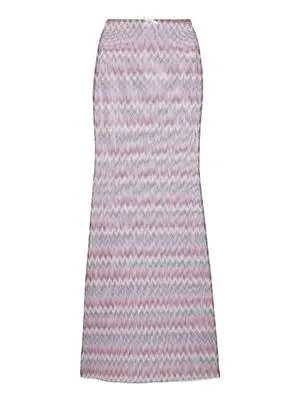 BANANHOT Solay Chevron Maxi Skirt - Multicoloured