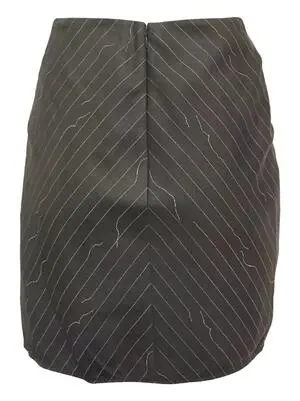 OFF-WHITE Off-White Layered Pinstripe Mini Skirt