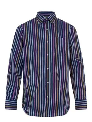 Paul & Shark Striped Long-sleeve Shirt - Blue