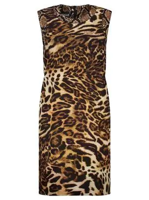 Moschino Sleeveless Mini Dress - Brown