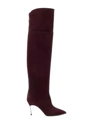 Casadei Blade Corsaro Over-the-knee Boots - Red