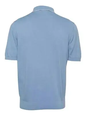 Carolina Herrera Ch Pique Short-sleeve Polo Shirt - Blue