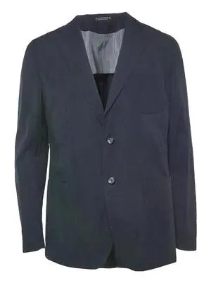 BOSS Check-pattern Blazer - Blue