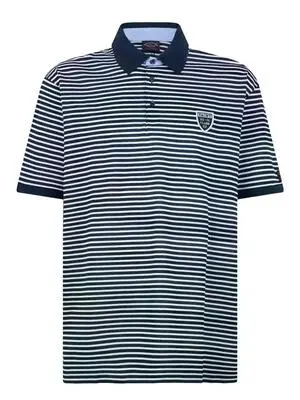 Paul & Shark Striped Short-sleeve Polo Shirt - Blue