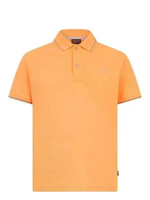 Paul & Shark Logo-embroidered Short-sleeve Polo Shirt - Orange