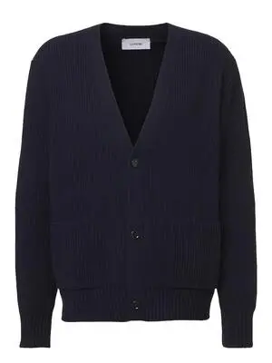 LARDINI Wool And Cashmere Cardigan - Blue
