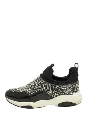 FERRAGAMO Embellished Low-top Sneakers - Black