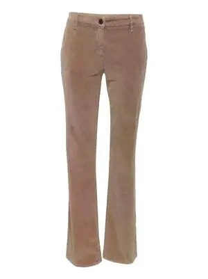 Brunello Cucinelli Beige Velour Trousers - Neutrals