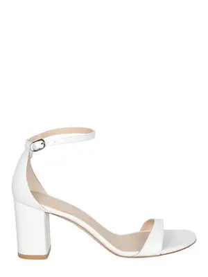 STUART WEITZMAN Ankle Strap Sandal - White