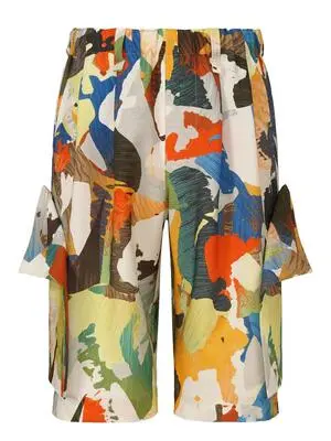 HOMME PLISSÃ ISSEY MIYAKE Homme Plissé Issey Miyake Palette Marbled Shorts - Multi