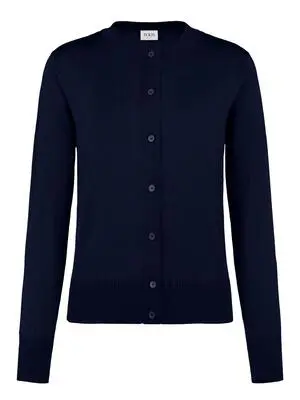 TOD'S Silk Blend Cardigan - Blue