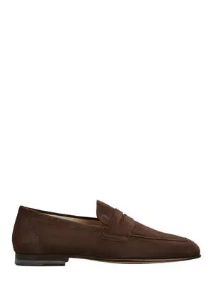 TOD'S Pashmy Suede Loafers - Brown