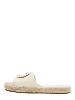 Tory Burch Double-t Flat Espadrilles - Neutrals