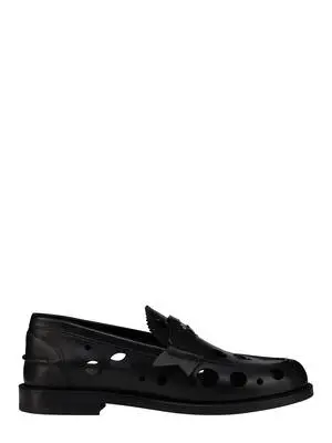CHRISTIAN LOUBOUTIN The Plato Dots Leather Loafers - Black