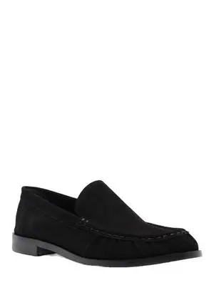 Schutz Tyla Moc Toe Loafer - Black