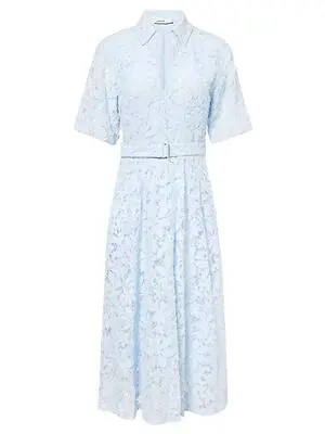 Simkhai Deanna Embroidered Cotton Midi Dress - Celeste Multi