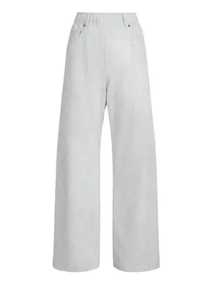 Brunello Cucinelli Smooth French-terry Pull-up Trousers - Grey