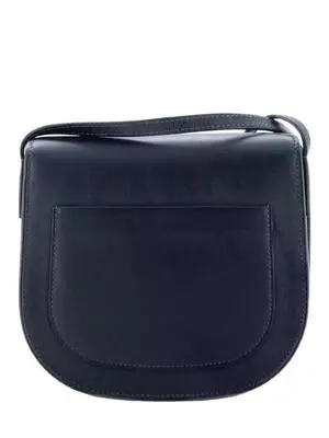 Celine Trotteur Grainy Leather Small Crossbody Bag - Blue