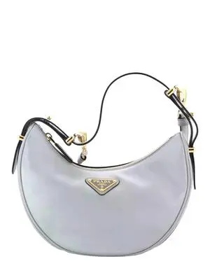 Prada Prada Half Moon Hobo Bag Grey