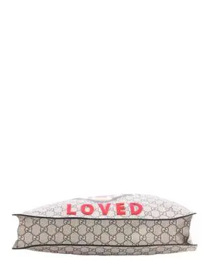 Gucci Convertible Soft Open Printed Gg Coated Canvas Tall Tote Bag - Brown
