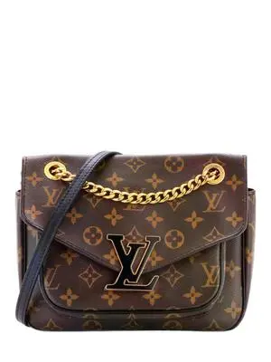 LOUIS VUITTON Passy Monogram Canvas Crossbody Bag - Brown