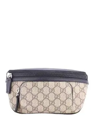 Gucci Gg Coated Canvas Medium Belt Bag - Black