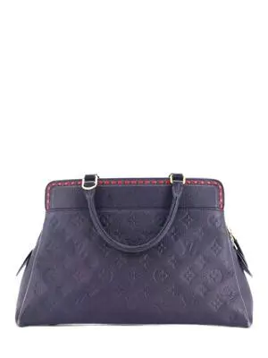LOUIS VUITTON Monogram Empreinte Vosges Mm Satchel - Blue