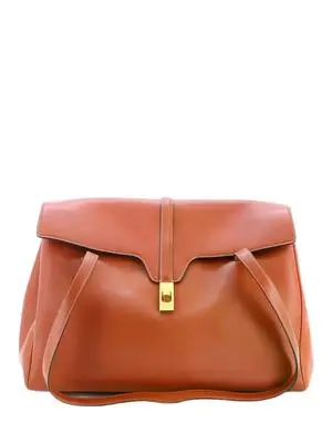 Celine Smooth Calfskin Large Shoulder Bag - Brown