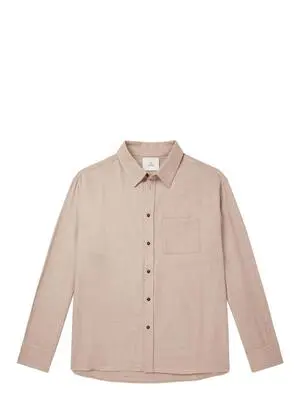 THE ELDER STATESMAN Wool And Cashmere-blend Shirt - Neutrals