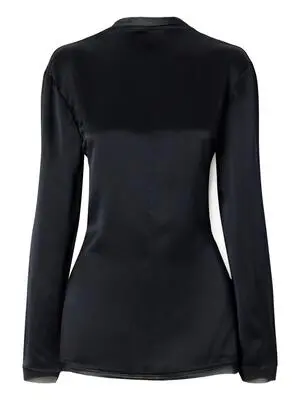 TOVE TOVE Beau Open-Back Tie-Detailed Silk Blouse