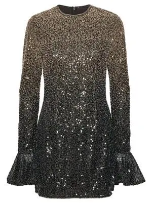 ROTATE BY BIRGER CHRISTENSEN Sequined Mini Dress - Gray