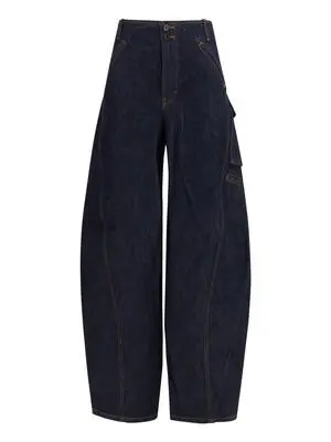 SELF-PORTRAIT Cargo Jeans - Blue