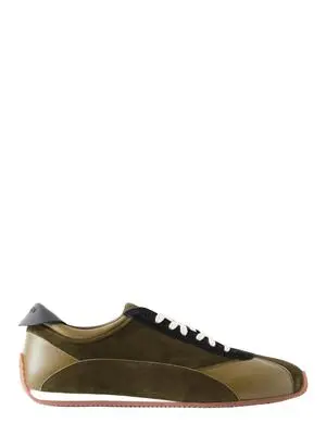 NEOUS Berenices Suede And Leather Paneled Lace-Up Sneakers