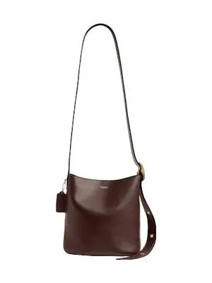 COACH Coach Bleecker Leather Bucket Bag Maple