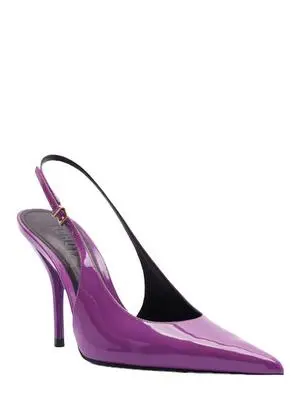 Schutz Liora Slingback Pointed Toe Stiletto Pumps - Viola
