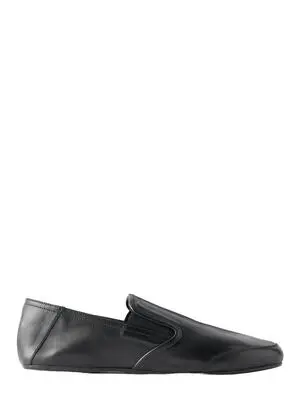 JAMIE HALLER The Wushu Leather Slippers - Black