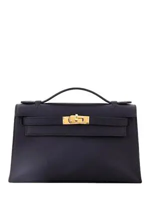 Hermès Kelly Pochette Swift - Black
