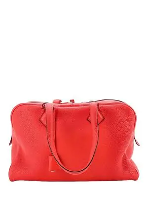 Hermès 35 Victoria Ii Bag Clemence - Red