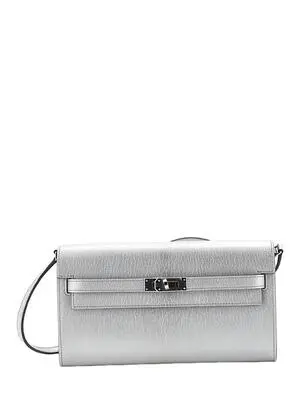 Hermès Kelly To Go Wallet Metallic Chevre Chamkilight Metallic
