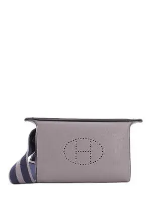 Hermès Videpoches Bag With Multicolor Strap Togo Gray