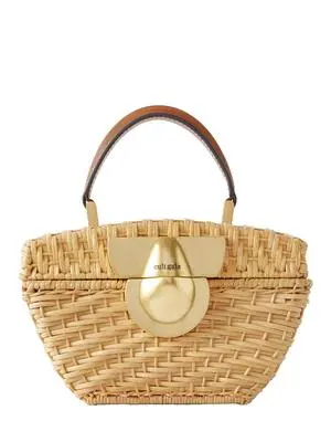 Cult Gaia Tyla Mini Raffia Tote - Neutrals