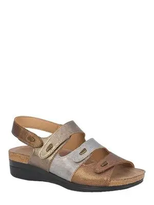 Drew Margo Slingback Sandal - Metallic Combo